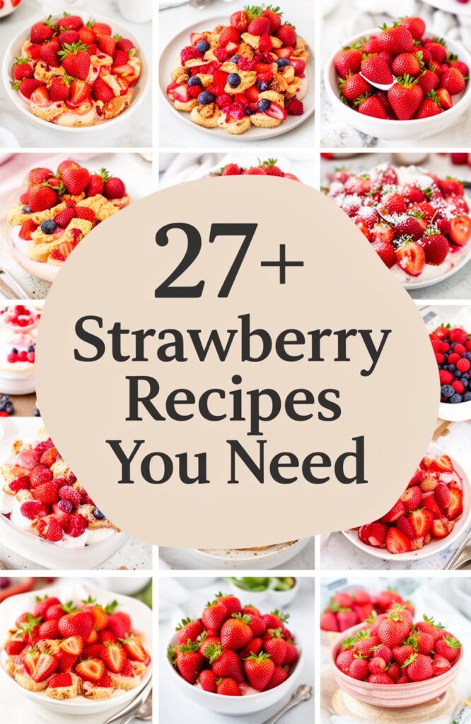 27+ Amazing Strawberry Recipes You Need to Try Right Now for Sweet ...