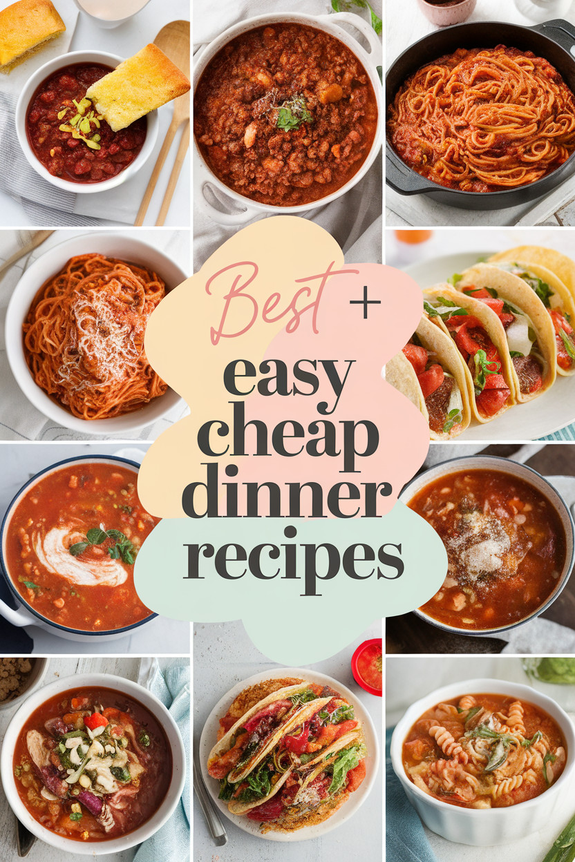 Best 9+ Easy Cheap Dinner Recipes for Busy Weeknights – foodeau.com