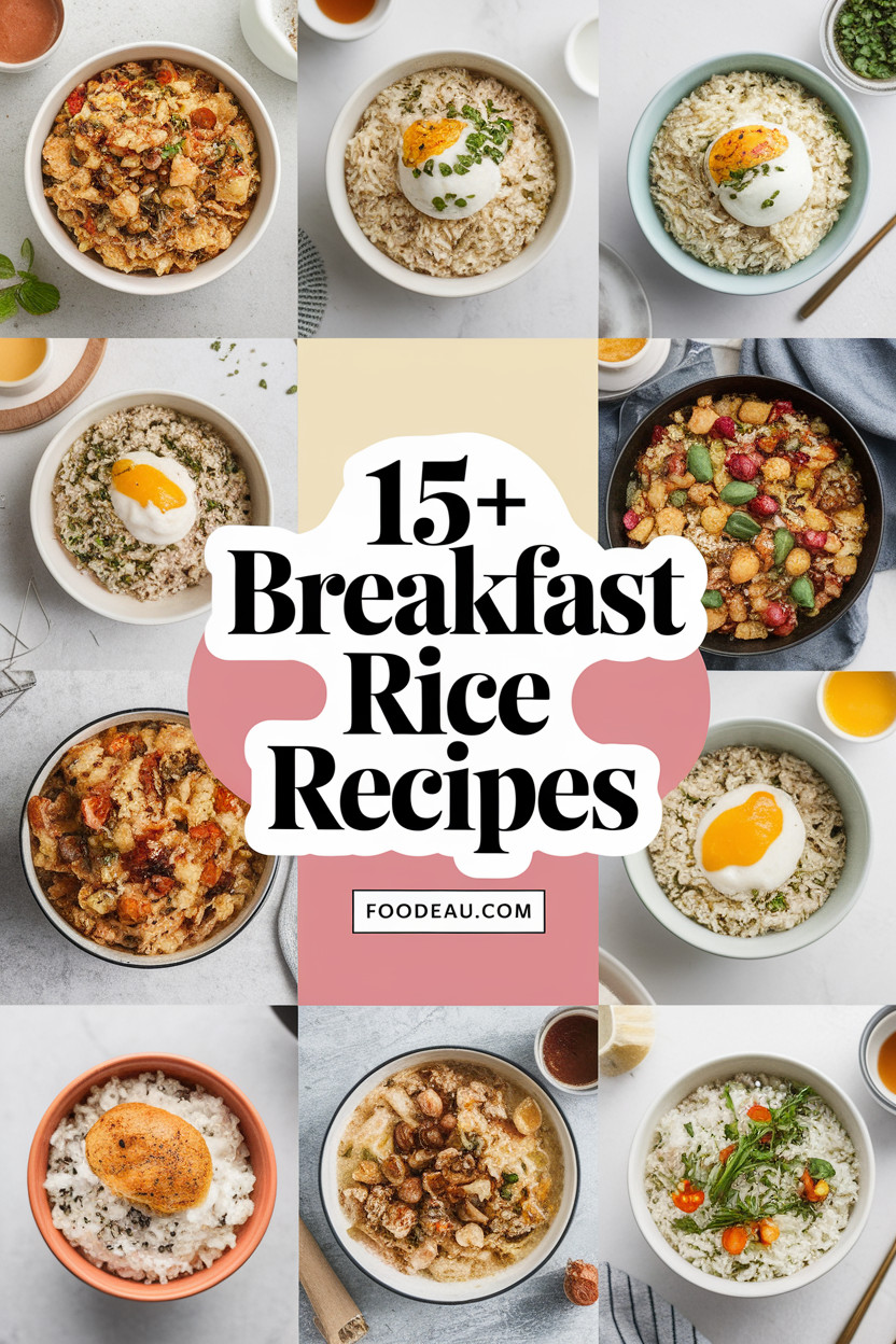 15+ Feel-Good Breakfast Rice Recipes to Brighten Your Morning – foodeau.com