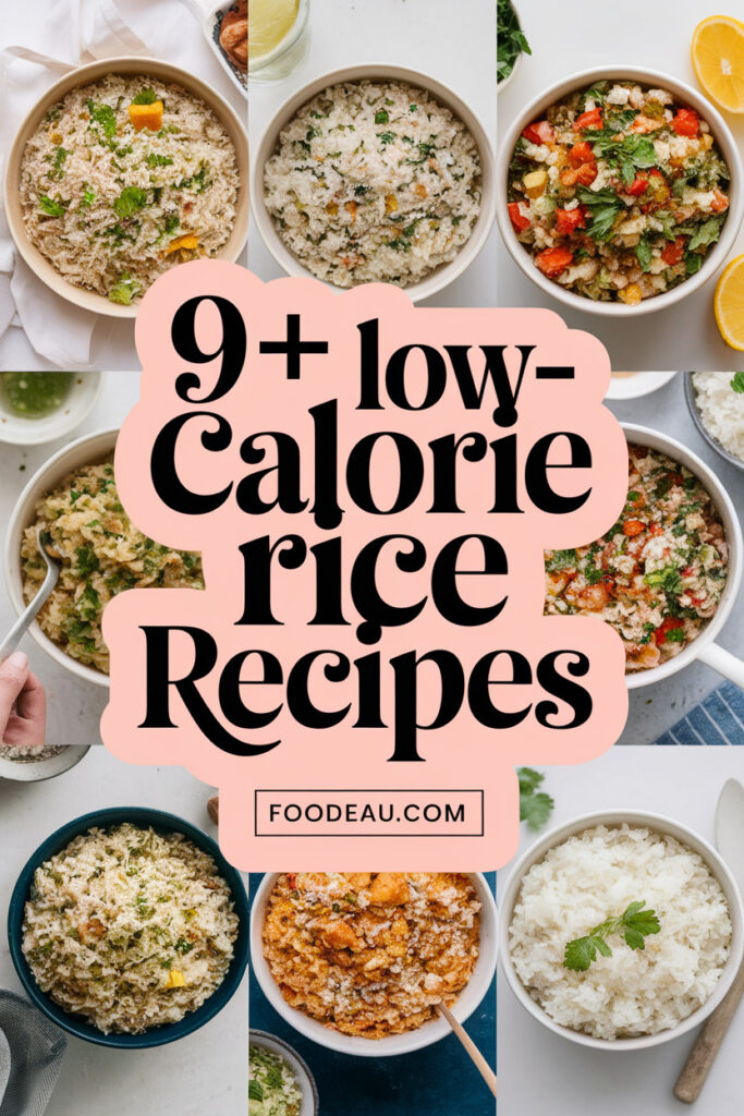 9+ Quick Low-Calorie Rice Recipes for Healthy Eating – foodeau.com
