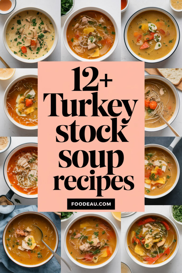 12+ Best Turkey Stock Soup Recipes You’ll Love to Make! – foodeau.com
