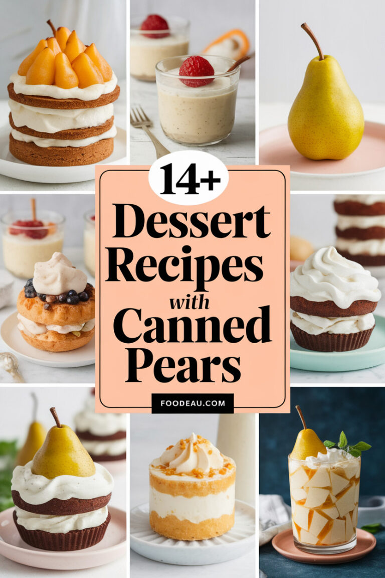 14+ Dessert Recipes with Canned Pears – foodeau.com